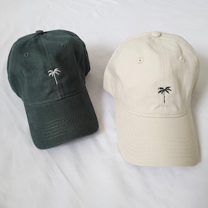 Palm Tree Embroidered Hat - Etsy