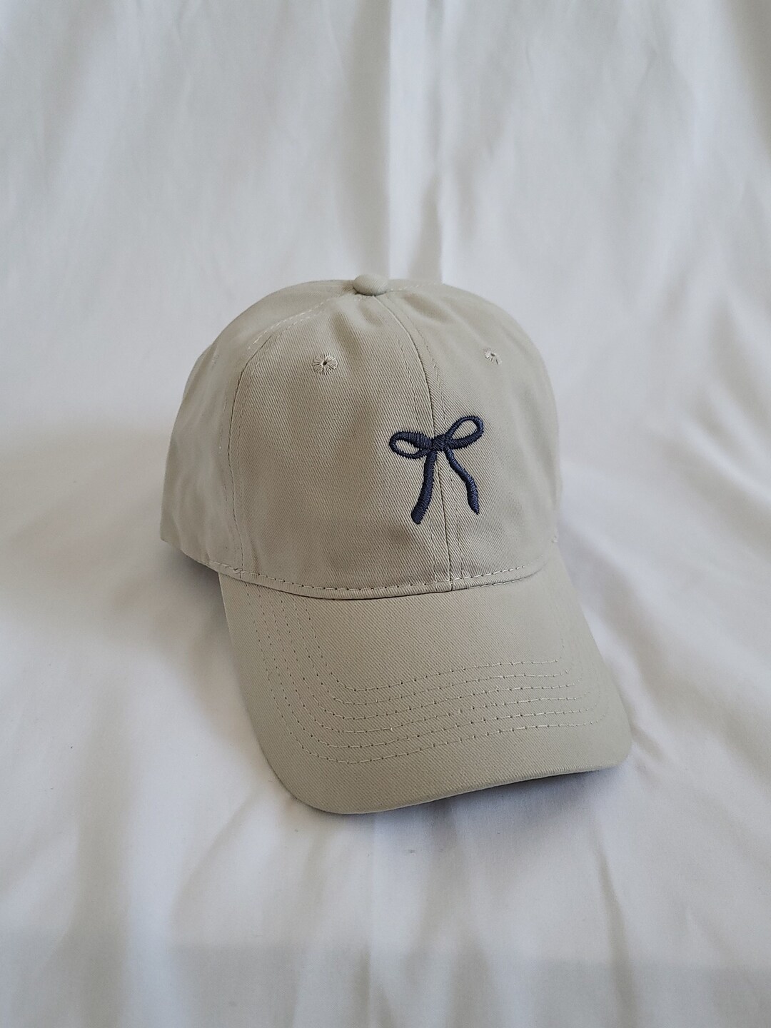 Embroidered Coquette Bow Hat - Etsy