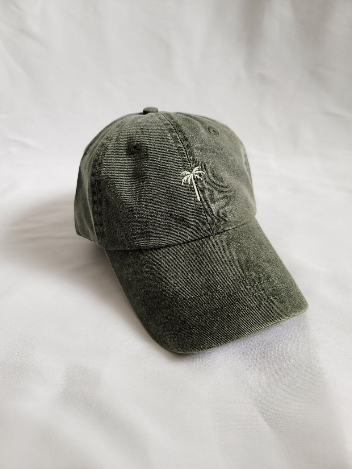 Palm Tree Embroidered Hat - Etsy