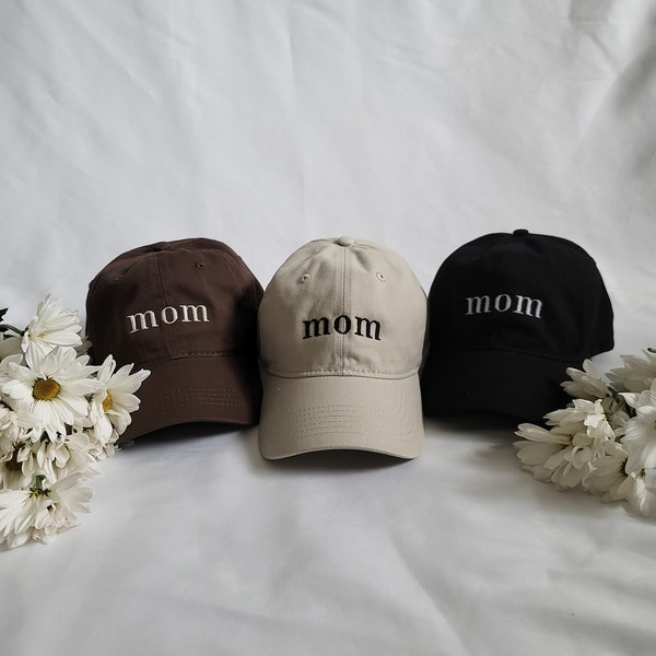 Embroidered Mom Hat - Etsy