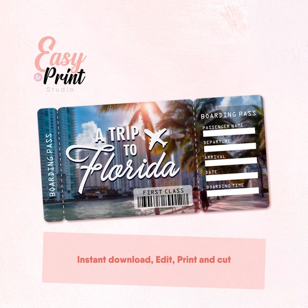 Personalized Ticket - Etsy