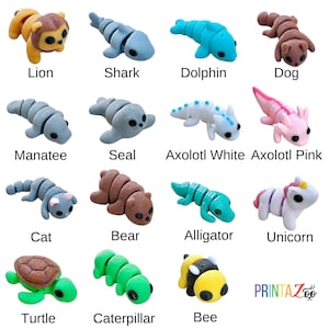 3D Printed Animal Toys. Flexi Fidget Articulated Toy. Perfect for ...