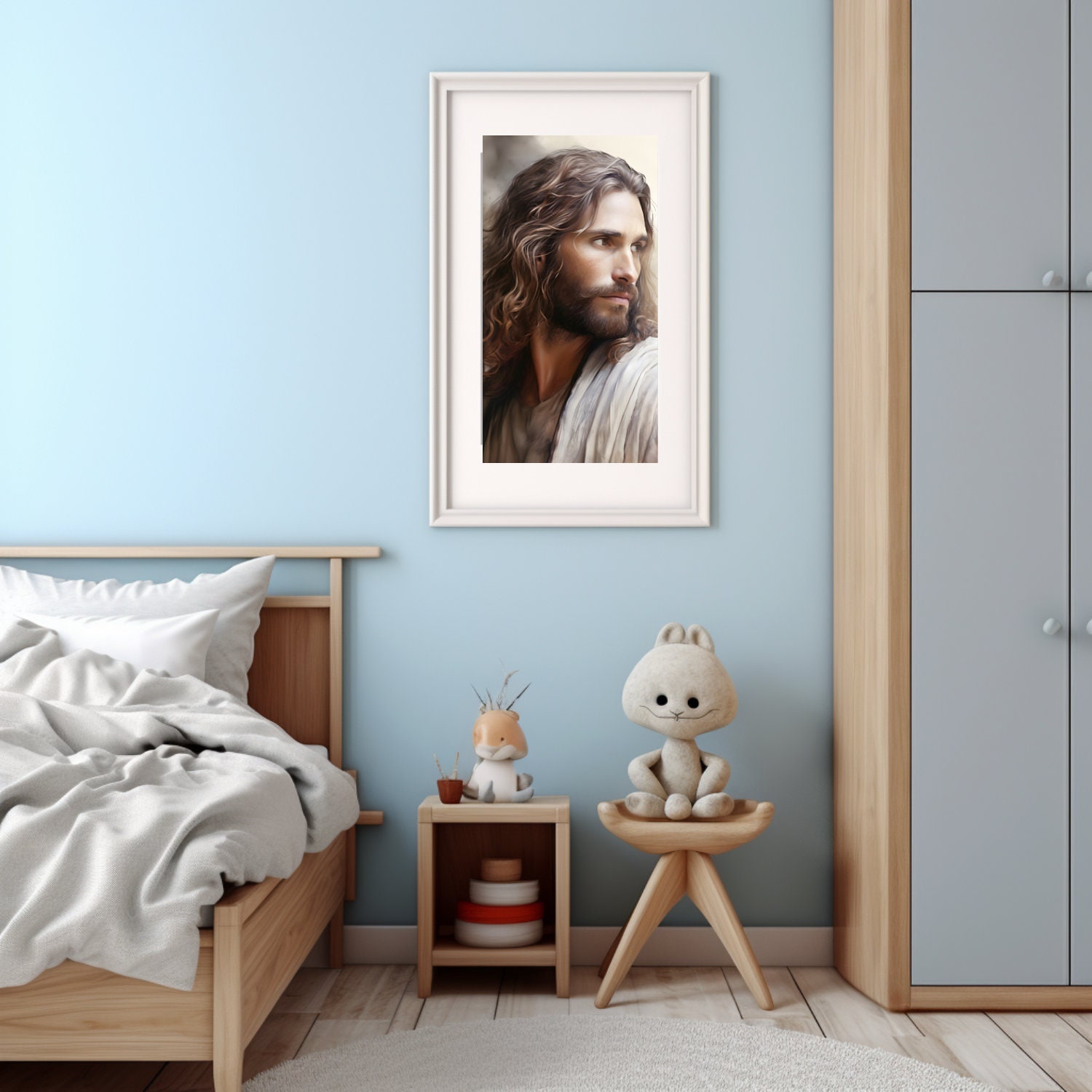 Jesus Chalk Portrait: Christian Home Decor (digital Download) - Etsy