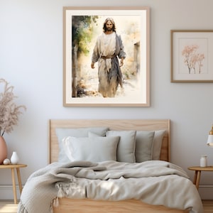 Path of Grace, Jesus Painting, Digital Download, Jesus Portrait ...