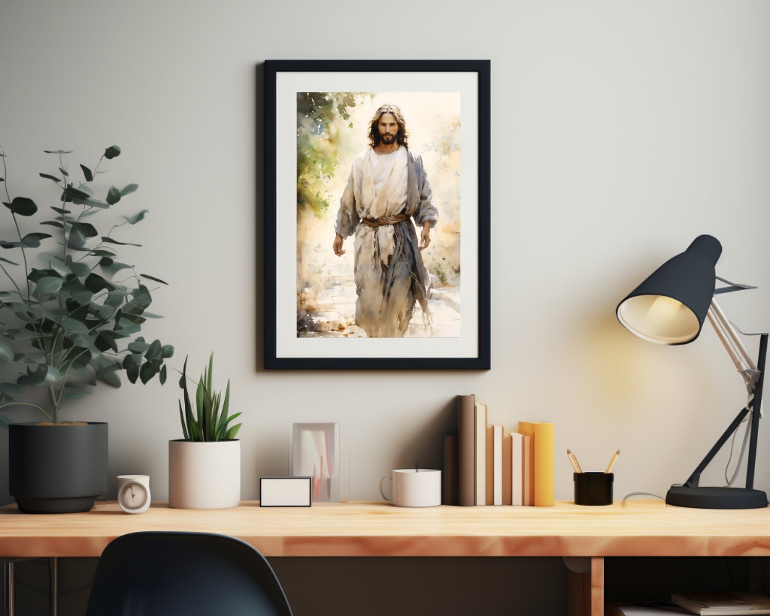 Path of Grace, Jesus Painting, Digital Download, Jesus Portrait ...