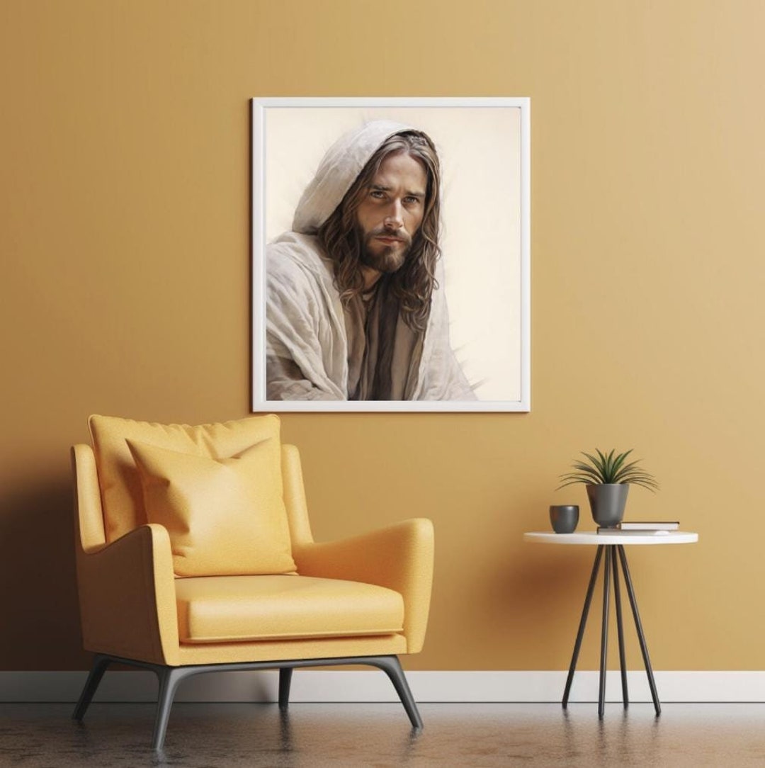 Beautiful Jesus Portrait Digital Print, Instant Download, Christian ...