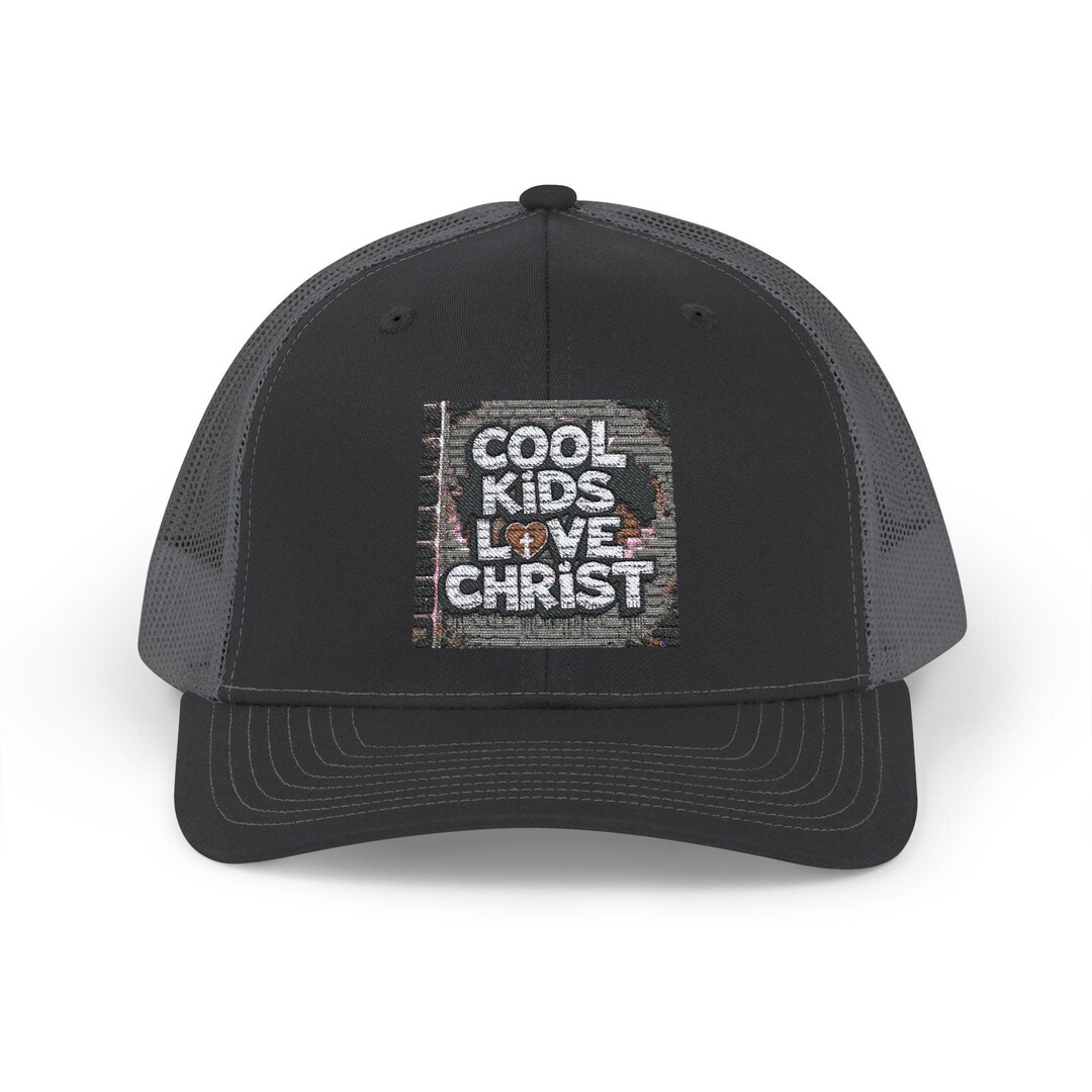 Snapback Trucker Cap With Graffiti 'cool Kids Love Christ' | Edgy Hat ...