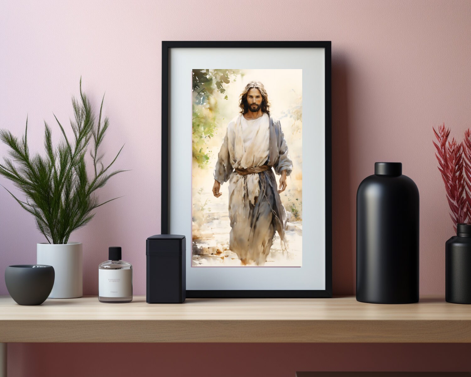 Path of Grace, Jesus Painting, Digital Download, Jesus Portrait ...