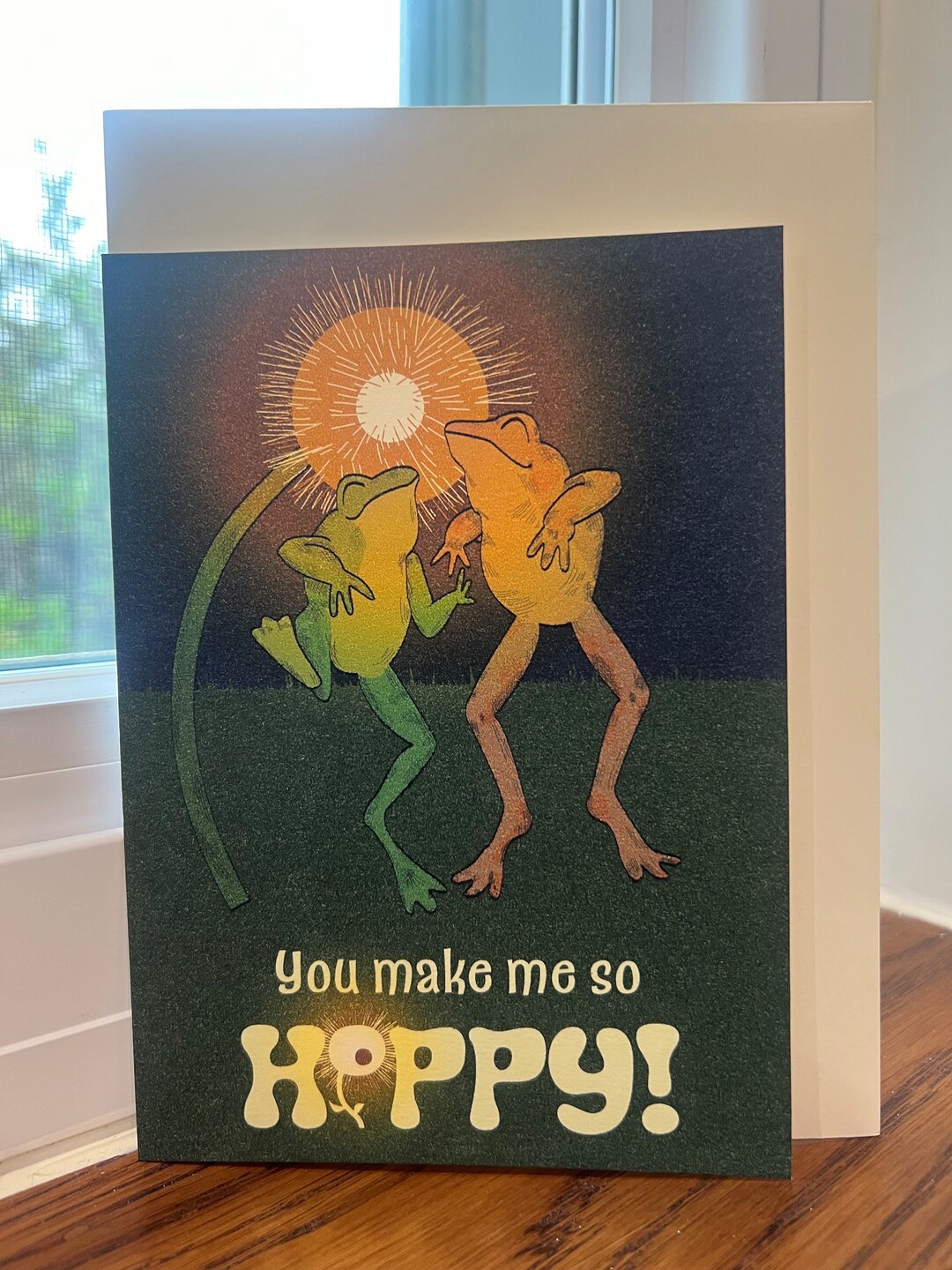 Froggy Love Anniversary Card Frog Card Frog Greeting Card Appreciation ...