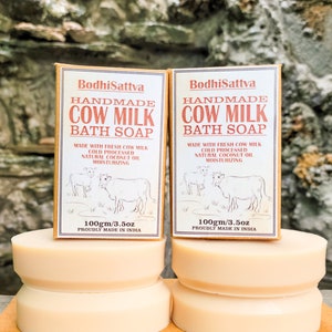 Handmade Cow Milk Soap, Natural Milk Body Soap, Natural Milk Soap ...