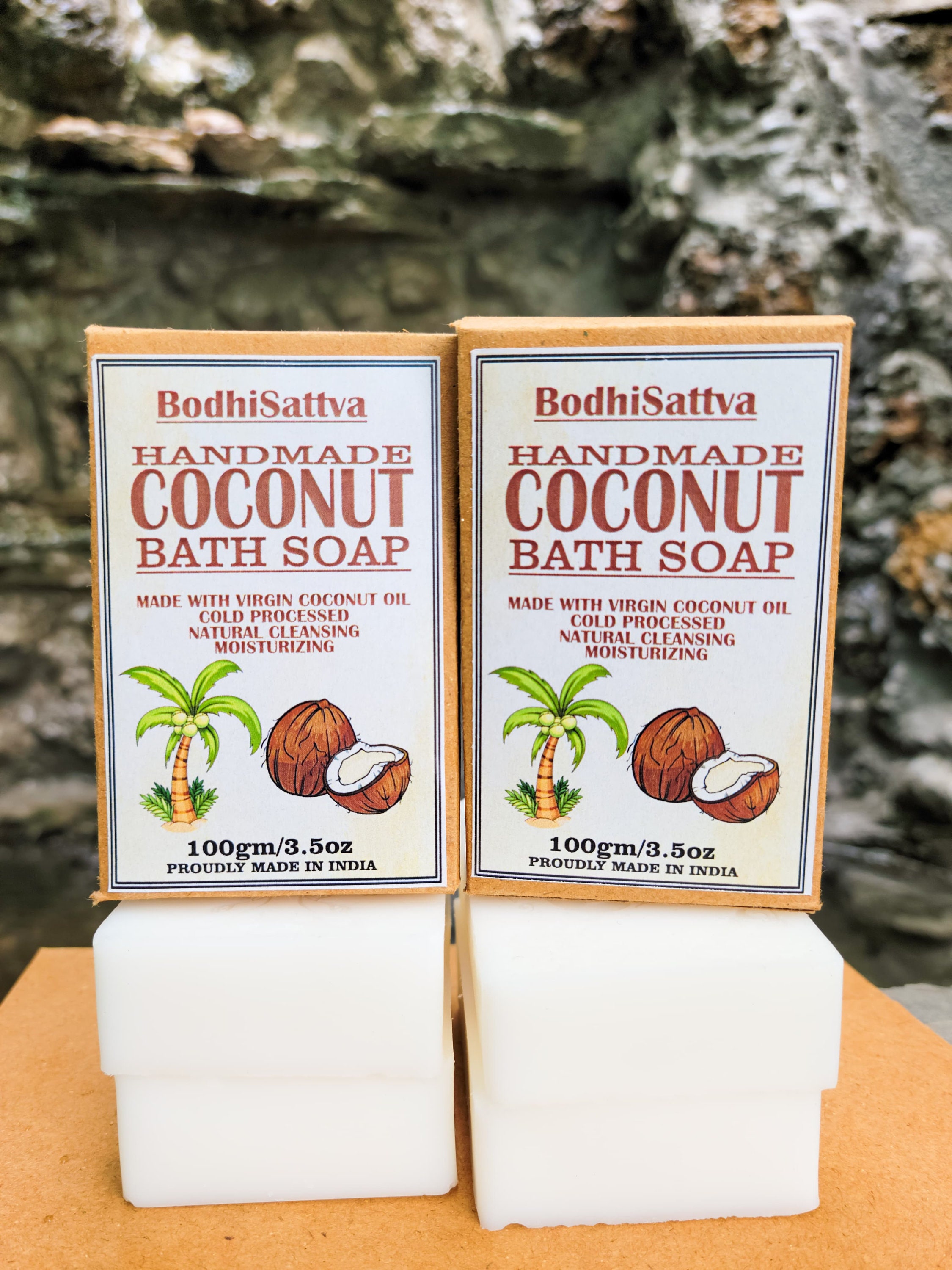 Organic Coconut Soap-3 Bars, Natural Coconut Soap Made With Virgin ...