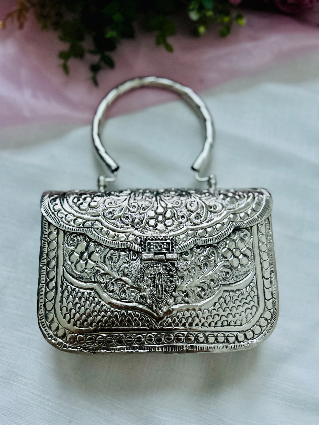 Antique German Silver Bag | Clutch Bag | Wedding & Party Accessories ...