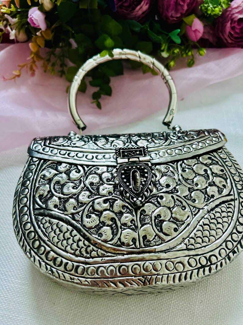 Antique German Silver Bag Clutch Bag Wedding & Party Accessories Gifts ...