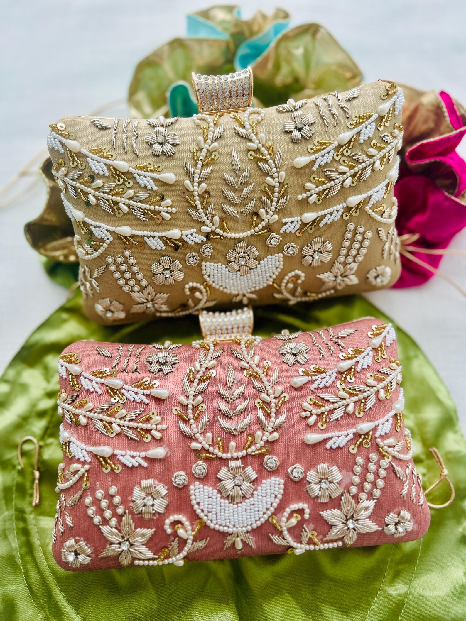 Fashion Clutches Trending Clutch Bags Bags embroidery Handbags Wedding ...