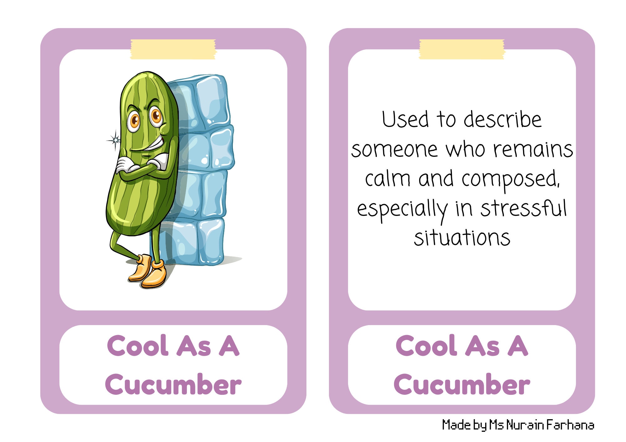 Printable Vegetable Idioms - Etsy