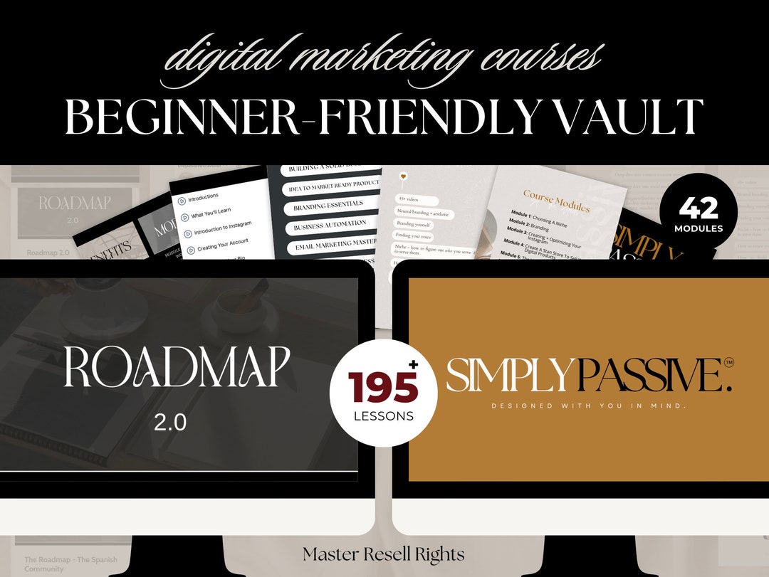COURSE VAULT Simply Passive & the Roadmap 2.0 Beginner-friendly Digital ...