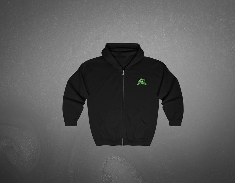 Alien Abstraction, Jacket, Hoodie, Full Zip Hooded Sweatshirt, Zipper ...