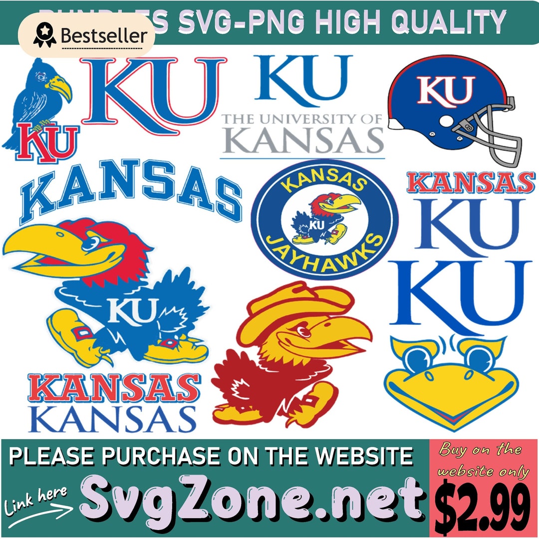Kansas Jayhawks Bundle Svg Logo N-C-A-A Logo Svg Instant - Etsy