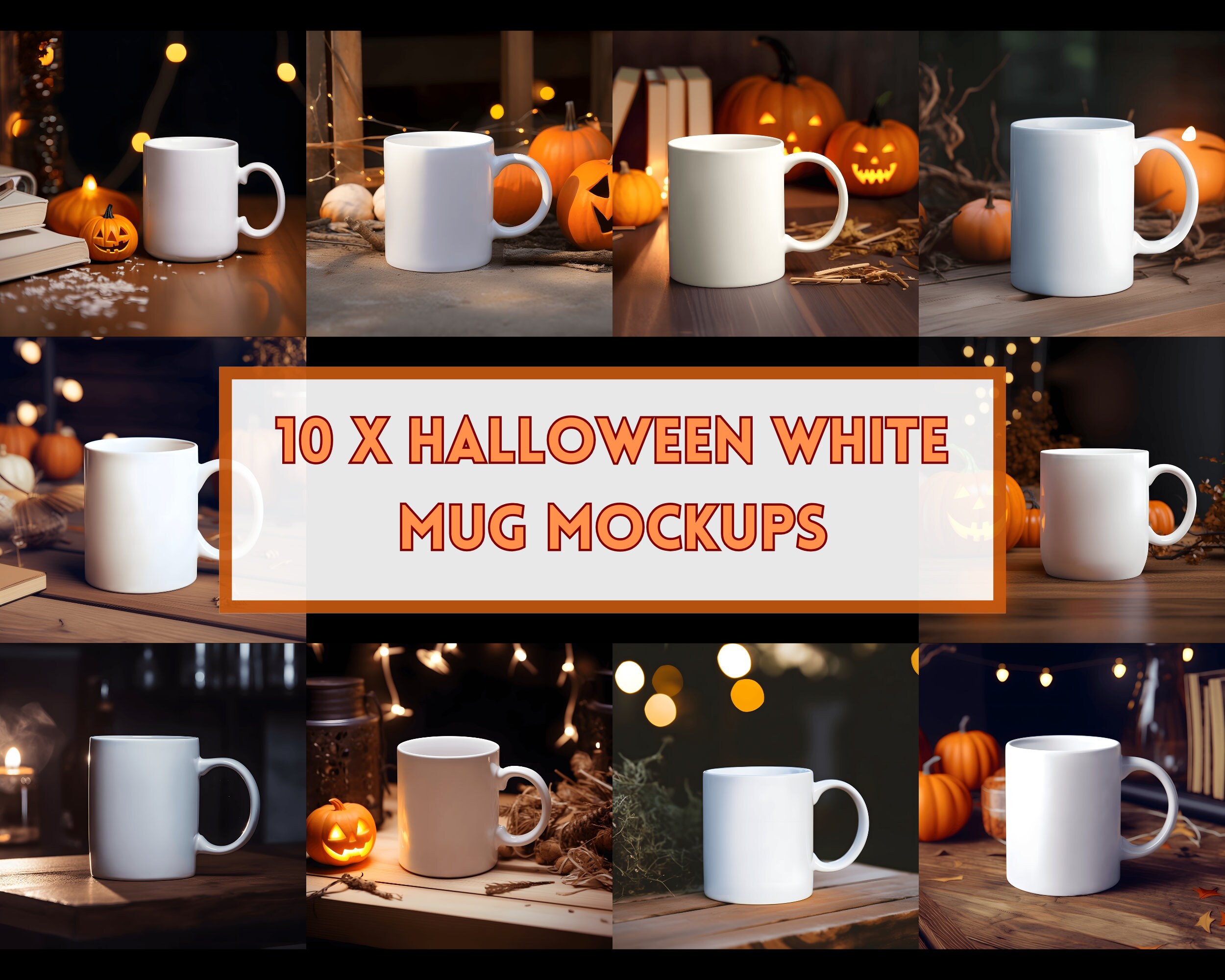 Halloween Mug Mockup Bundle Coffee Cup Mockup Bundle Fall Mug - Etsy