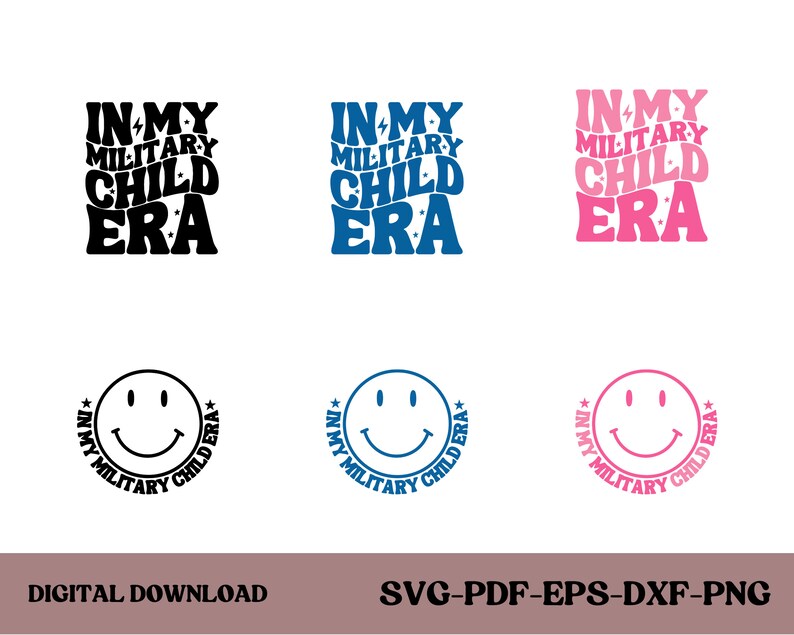 Military Child Month Svg Png, in My Military Child Era Svg Png ...