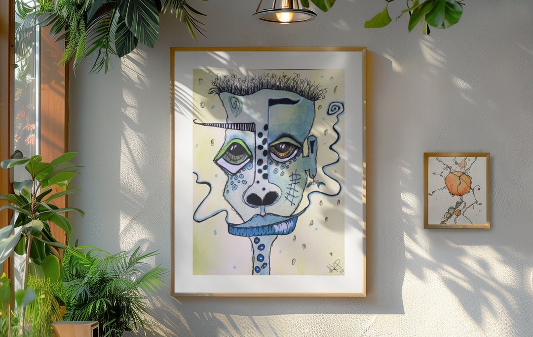 Blue Quirk: A Portrait of Eccentricity. Frame This for a Eye Catching ...