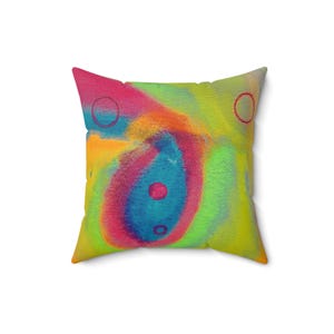 Groovy Colorful Pillow. Brighten Your Room, Pop Some Color in Your ...