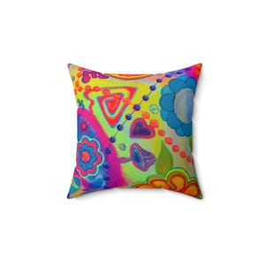 Retro Chic Style Home Decor Pillow. Brighten Your Deck, Patio, Bedroom ...