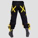 Men Cargo Pants, Black Punk Pant With Zipper and Straps, Black Gothic ...
