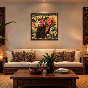Cook Island Art Print | Polynesian Culture Illustration (digital ...