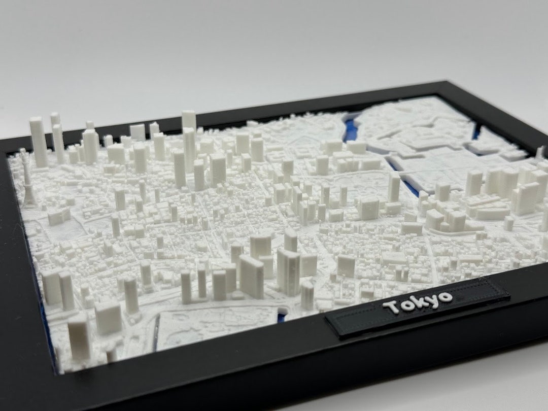 Tokyo, Japan 3D Printed Skyline Miniature - Etsy