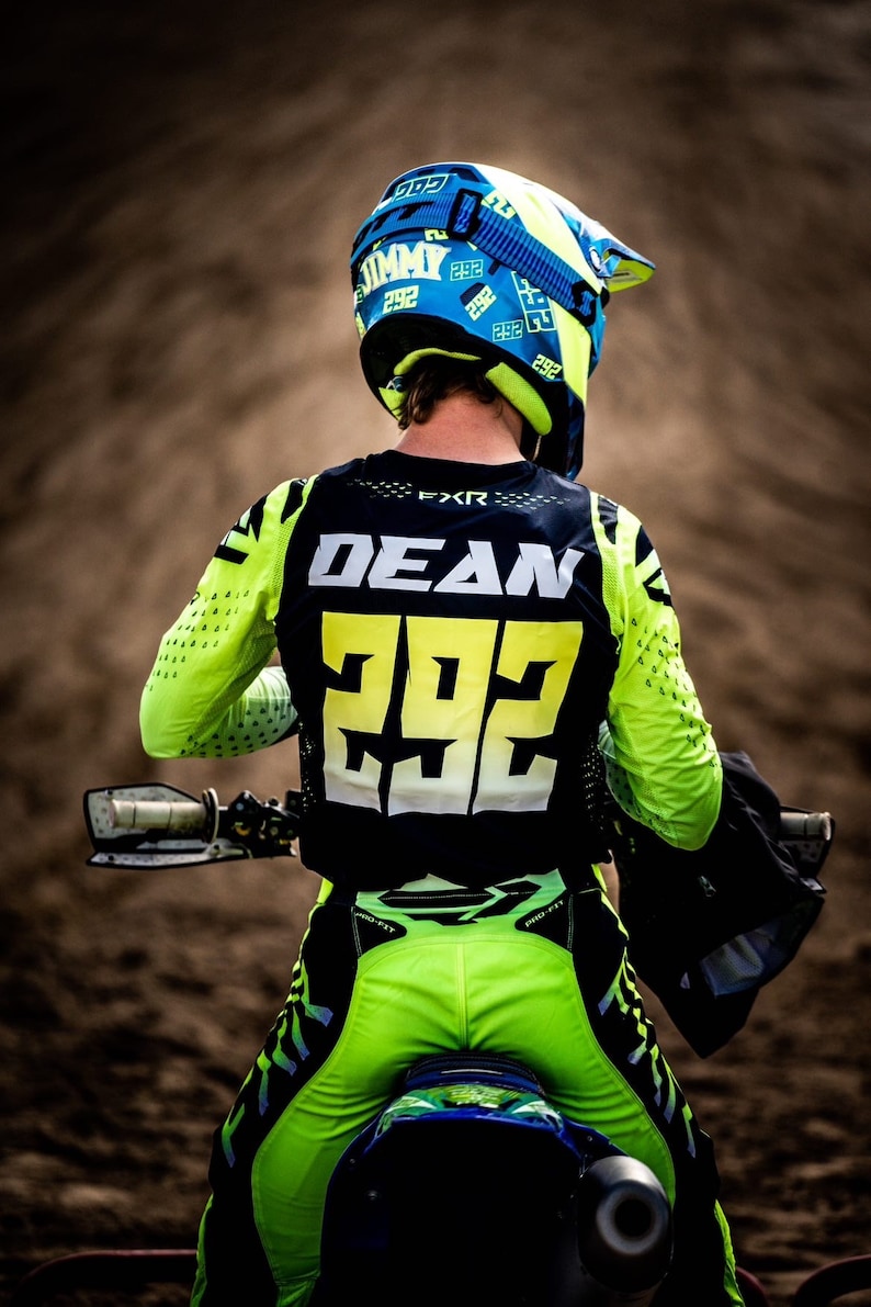 Custom Motocross Iron on Name and Number - Etsy