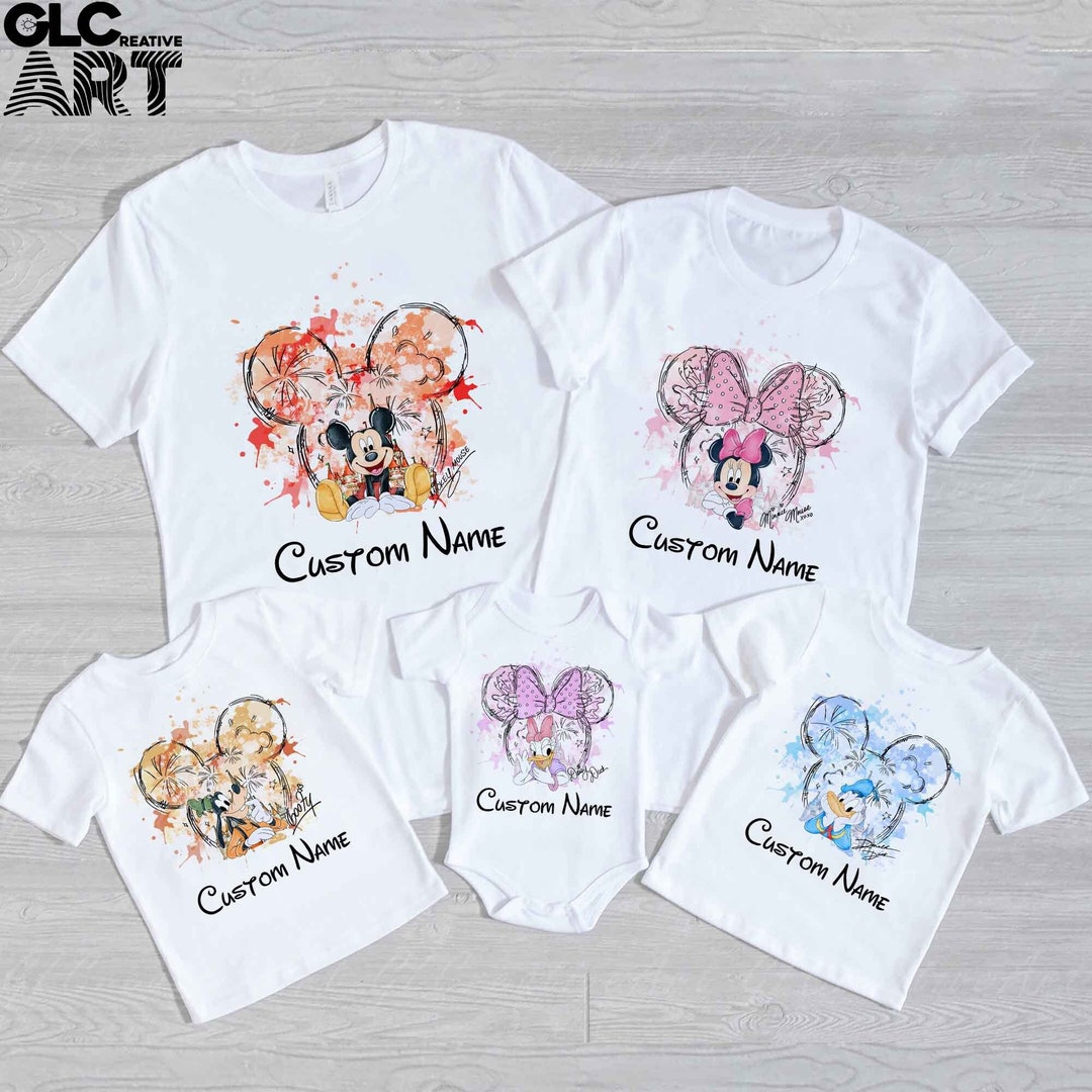 Custom Disney Family Characters Shirts 2024, Magic Kingdom Unisex Tee ...