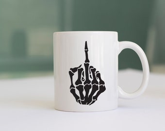 Skull SVG Middle Finger Instant Download-svg EPS Dxf Jpg Digital Download for Cricut-silhouette ...