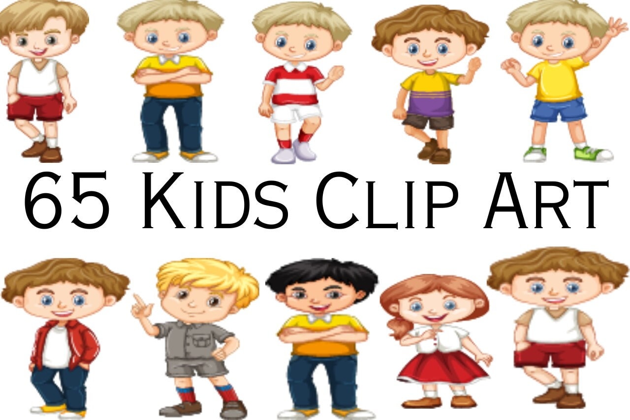 65 Kids PNG, Kids Clipart, Children Clipart, Kids PNG, Boy and Girl ...