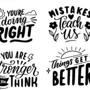 Inspirational Quotes SVG Bundle, Motivational Quotes SVG, Positive ...