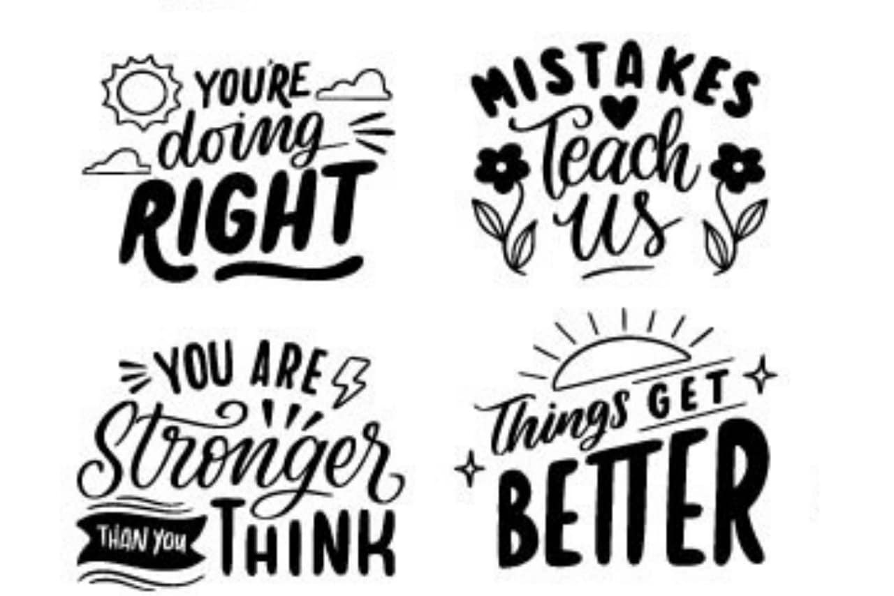 Inspirational Quotes SVG Bundle, Motivational Quotes SVG, Positive ...