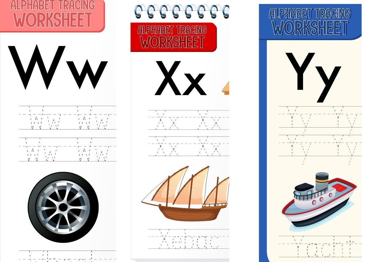 Printable Kid Alphabet Learning Pages, Children ABC Workbook ...