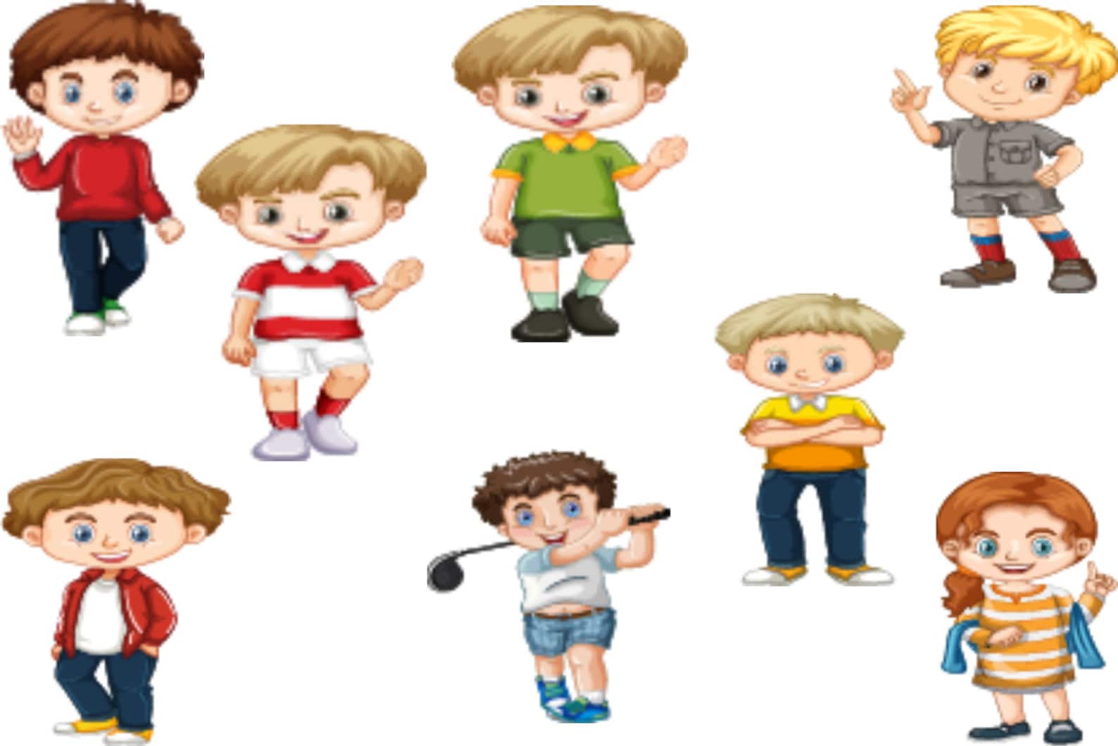 65 Kids PNG, Kids Clipart, Children Clipart, Kids PNG, Boy and Girl ...