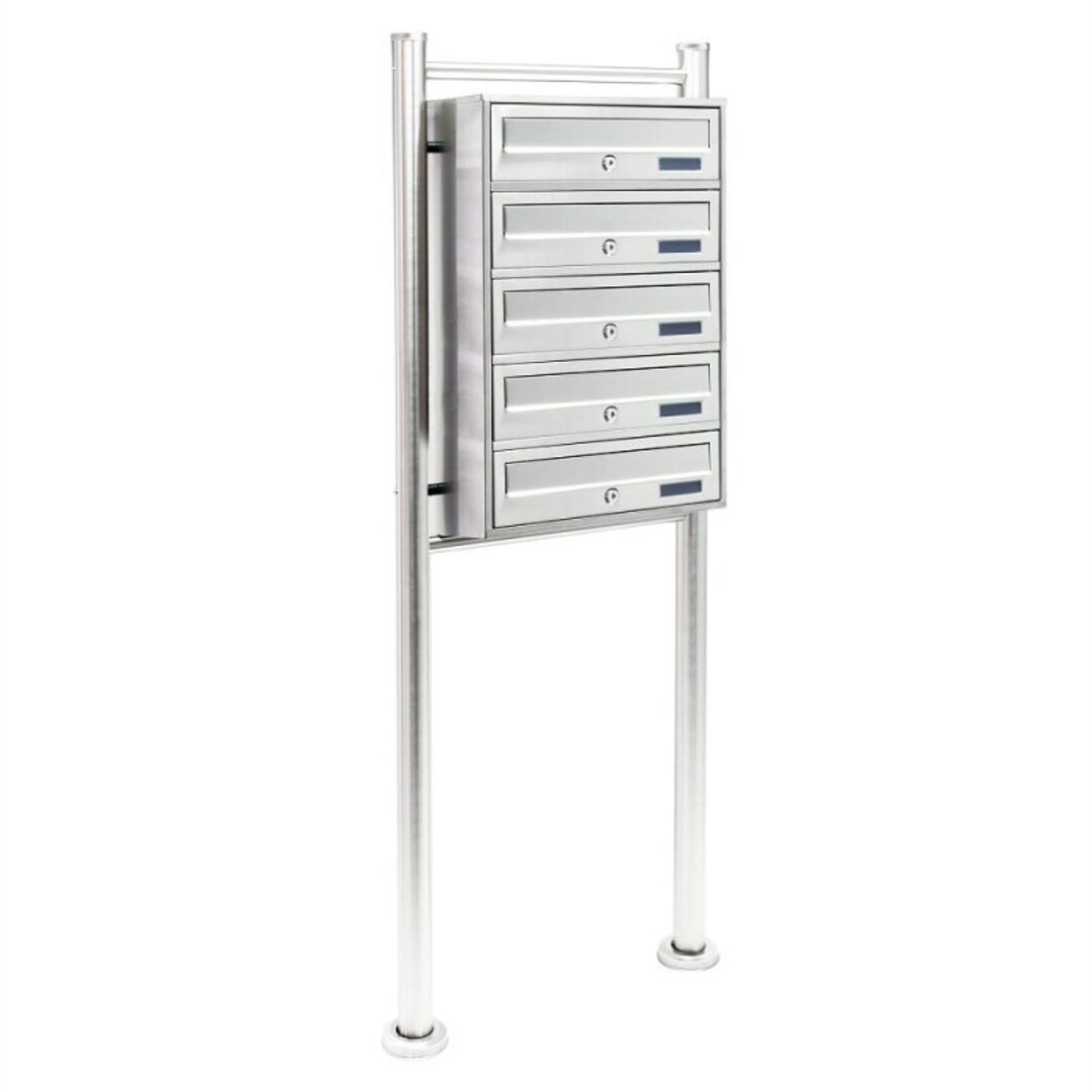 Mailbox System 5-way STAINLESS STEEL Powder-coated Wi_bk_61754 - Etsy