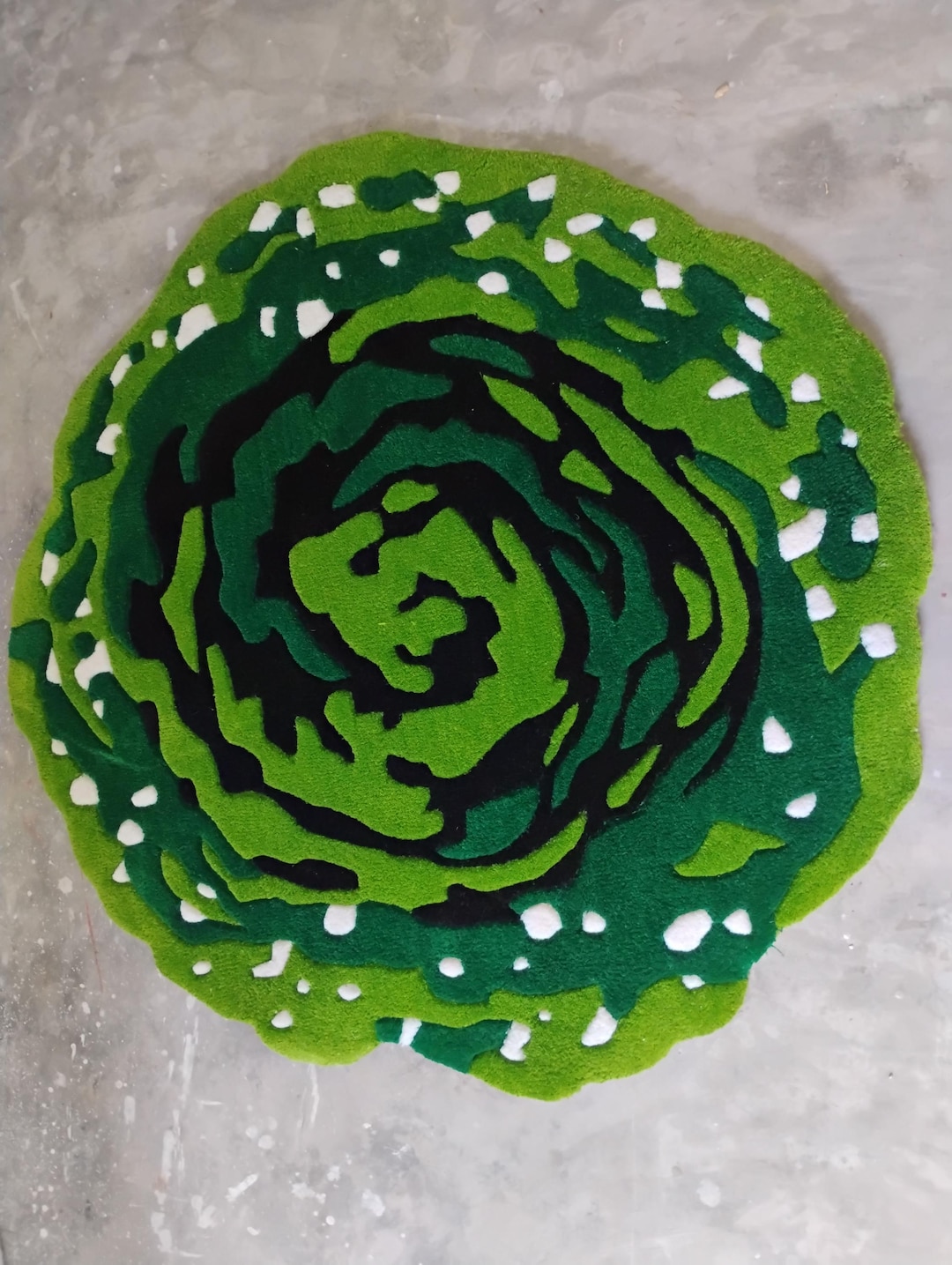 Buy Rick and Morty Rug Portal Hand Tufted Rug Unique Gift Rugs for ...