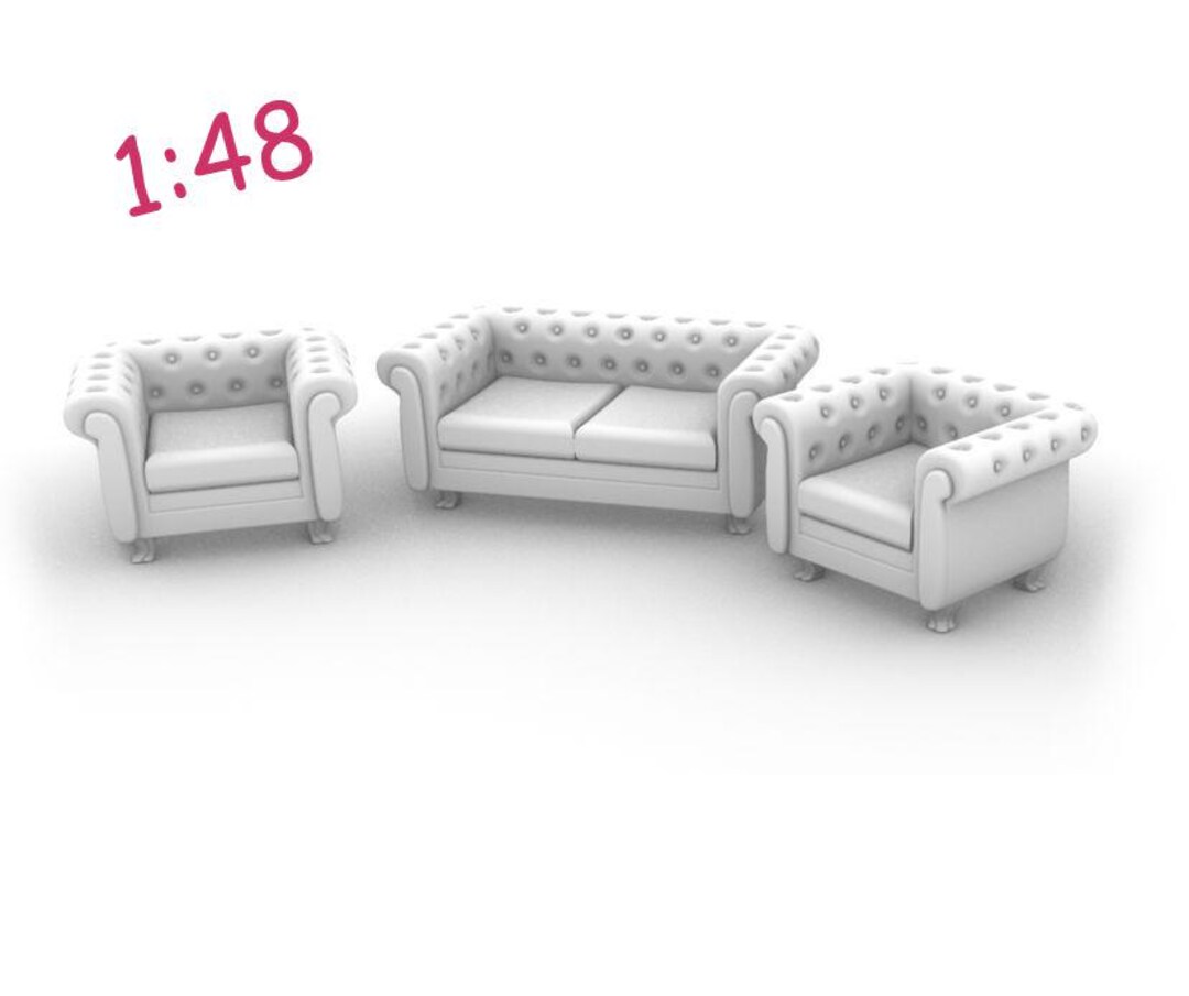 DIY 1:48 Sofa Set - British - Etsy