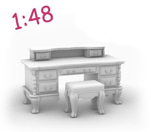 DIY 1:48 Dressing Table - Etsy