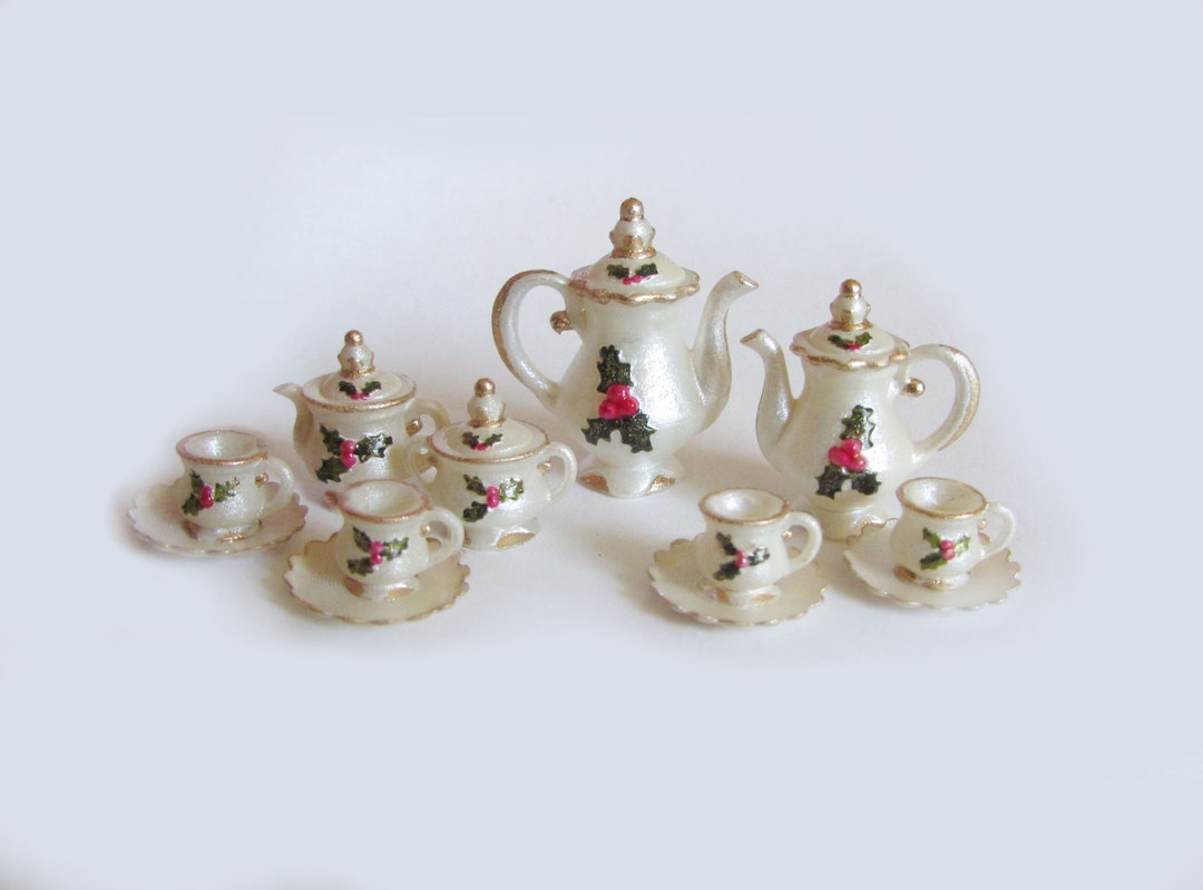 Miniature DIY Tea Set Holly - Etsy