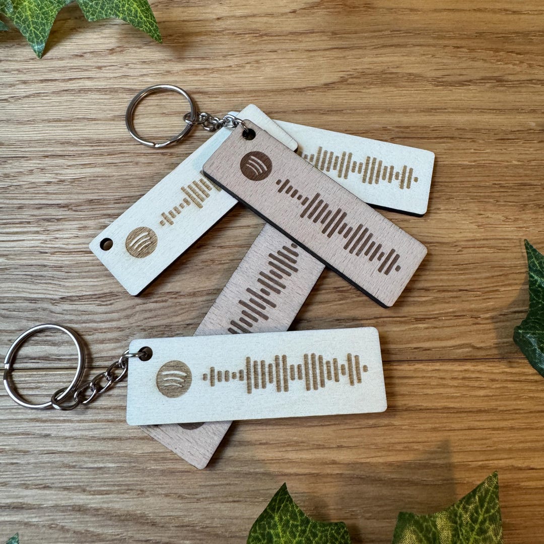 Personalized Spotify Keychain With Your Favorite Song to Scan Made of ...