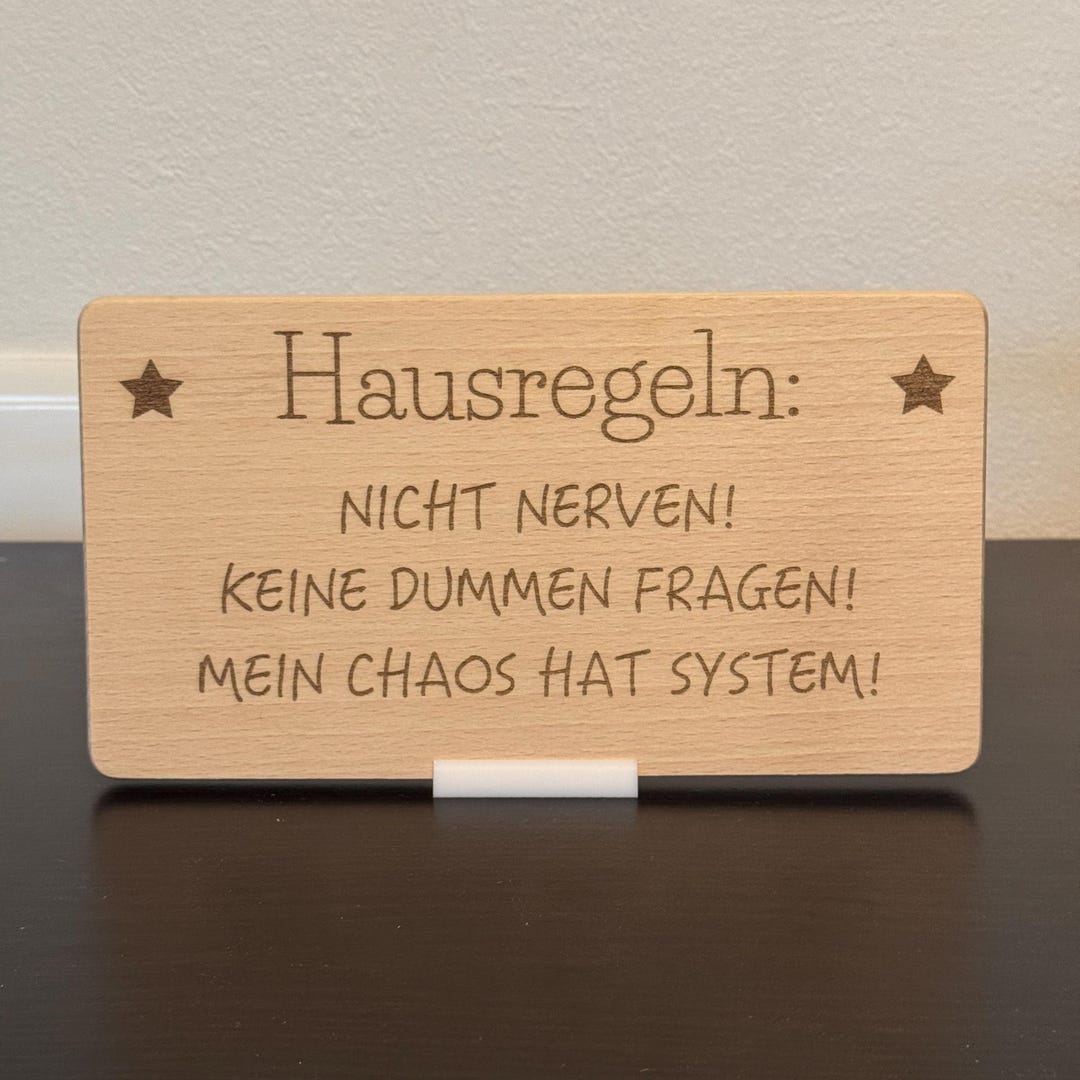 Wooden Sign "don't Be Annoying" | House Rules | Funny Gift Idea for ...