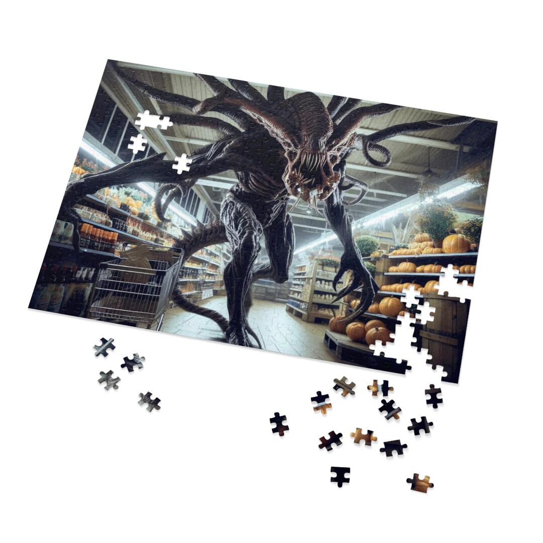 Jigsaw Puzzle, Alien in a Supermarket Halloween Theme, 30, 110, 252 ...