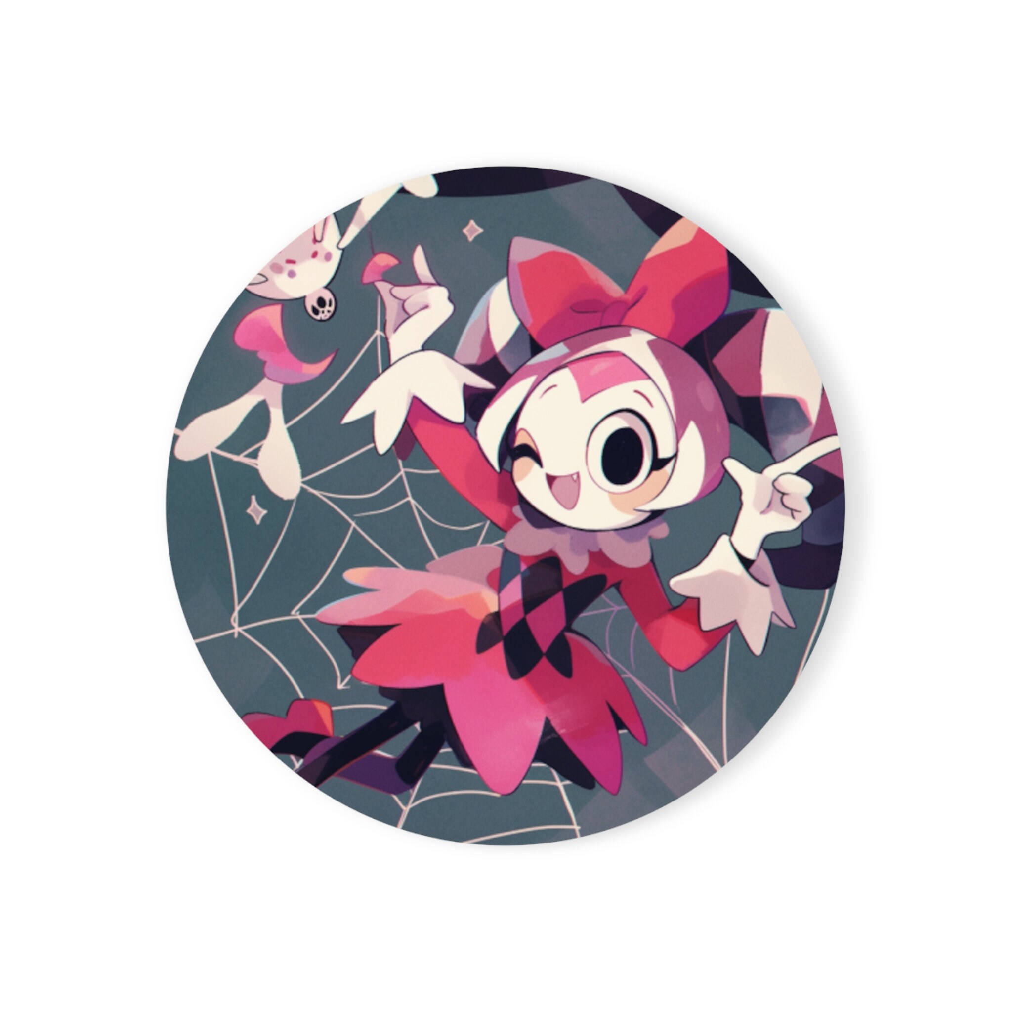 Anime Spider Gal Cork Back Coaster - Etsy