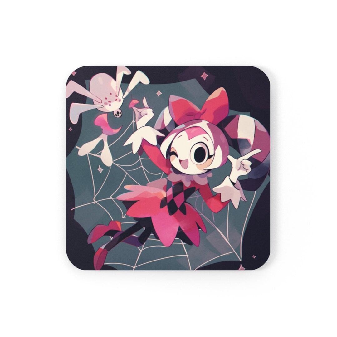 Anime Spider Gal Cork Back Coaster - Etsy