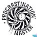 Procrastination Master Skeleton Clock Art Print 2 Digital Downloads for ...