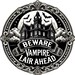 Beware Vampire Lair Ahead PNG Image Halloween Digital Download ...